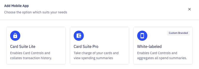 Card Suite Apps Provisioning | Axon Docs