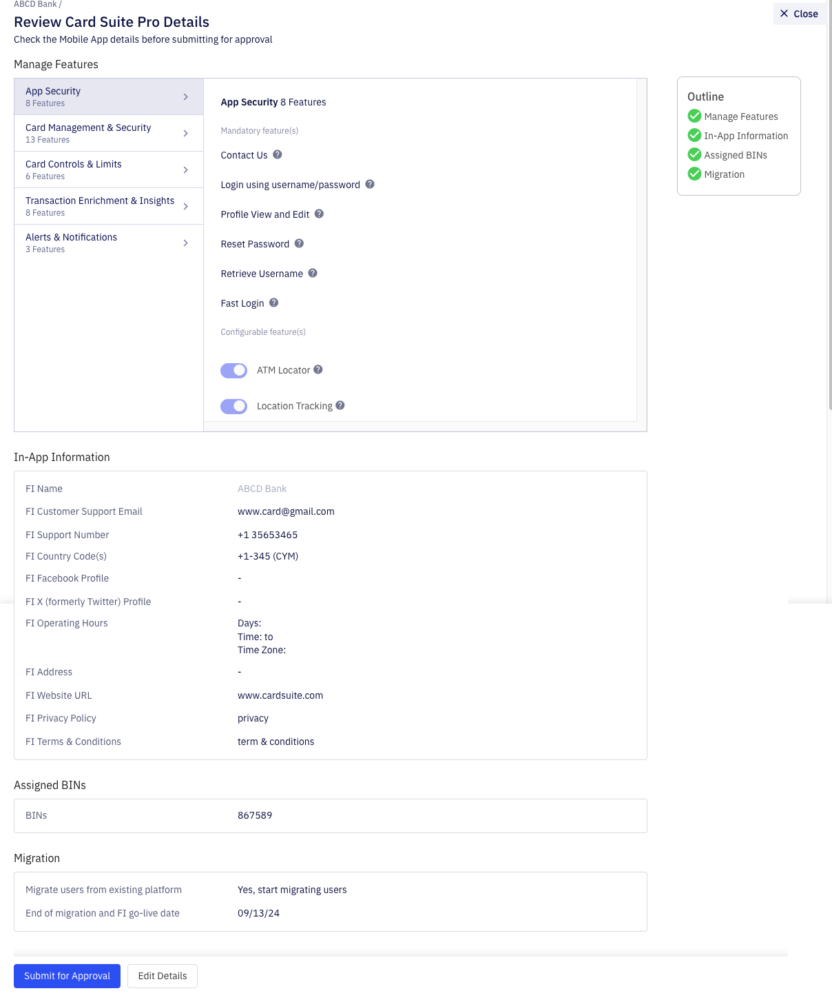 Card Suite Apps Provisioning | Axon Docs