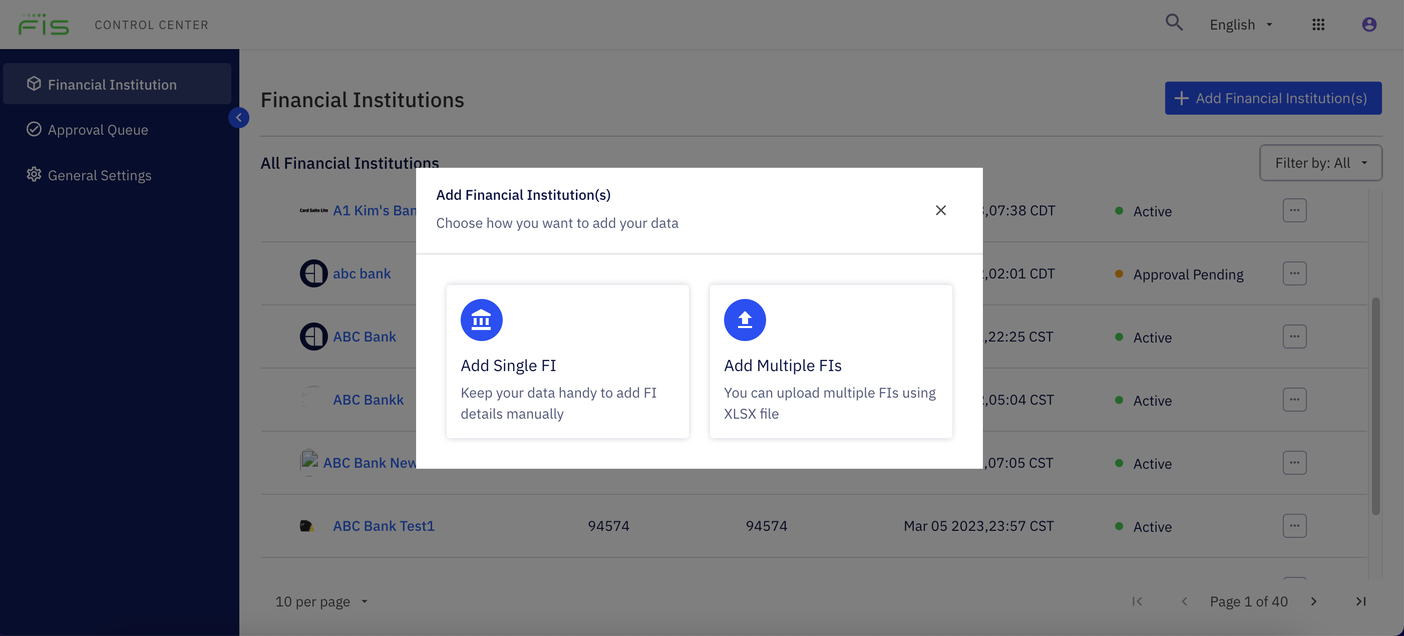 Manage FI | Axon Docs