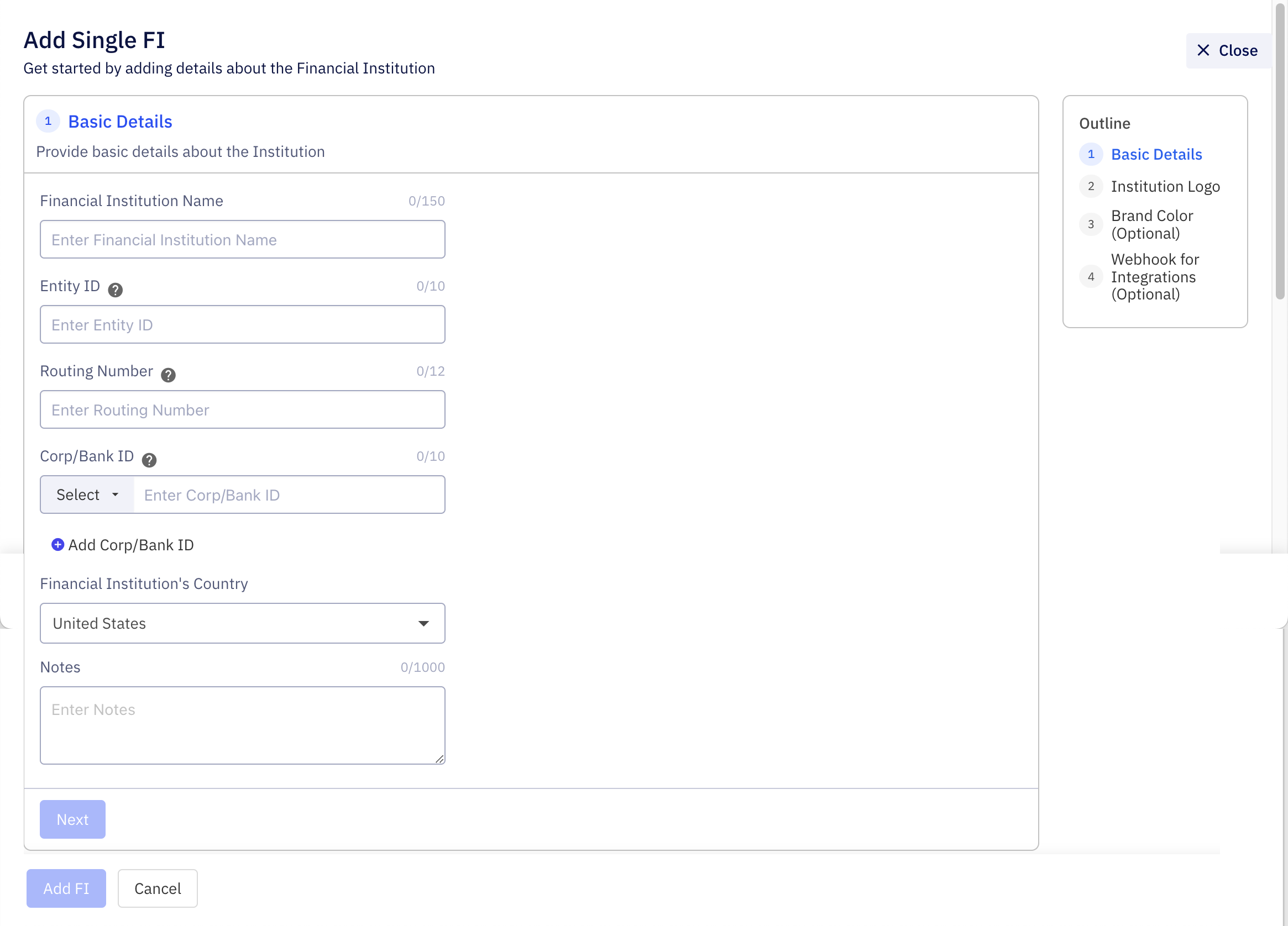 Manage FI | Axon Docs