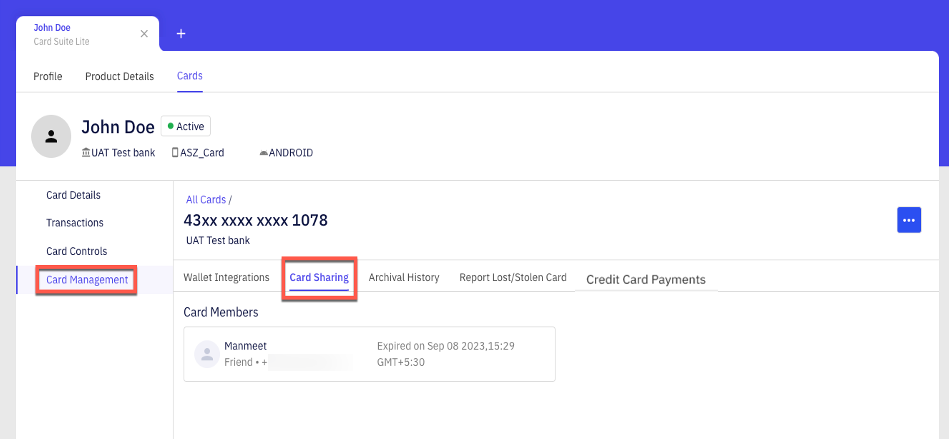 Card Management | Axon Docs