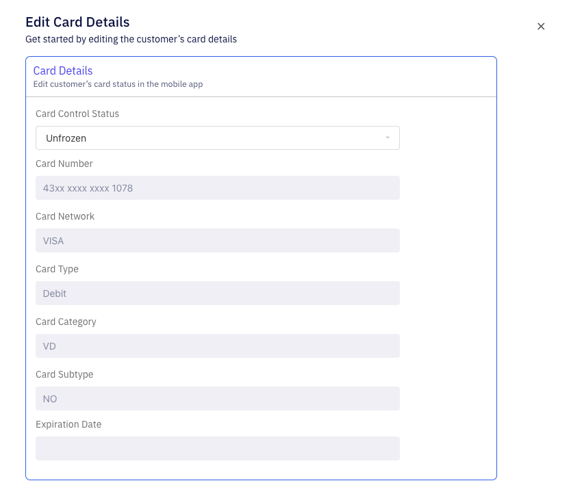 Cards Details | Axon Docs