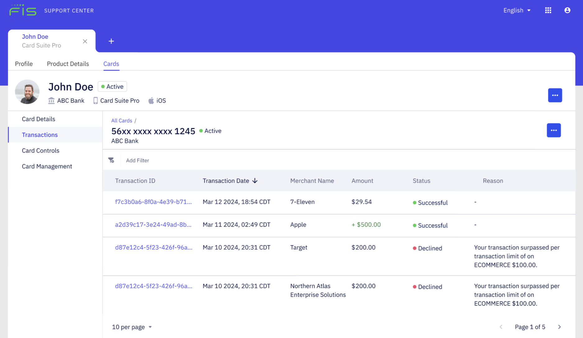 Transactions | Axon Docs