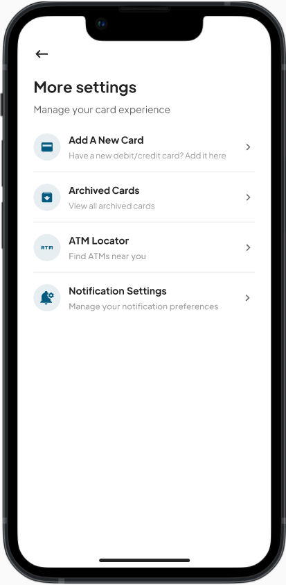 More Settings | Axon Docs