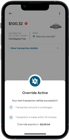 One time override | Axon Docs