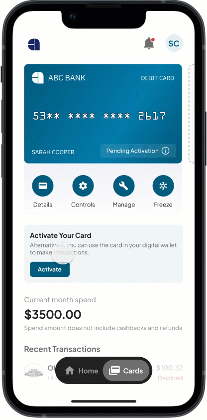 Activate Card | Axon Docs