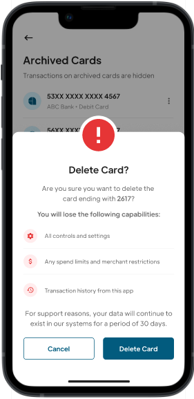 Delete Card | Axon Docs