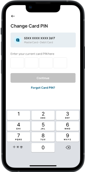 Change Card PIN | Axon Docs