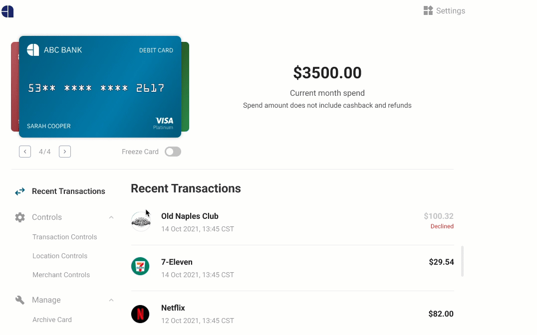 Card Management | Axon Docs